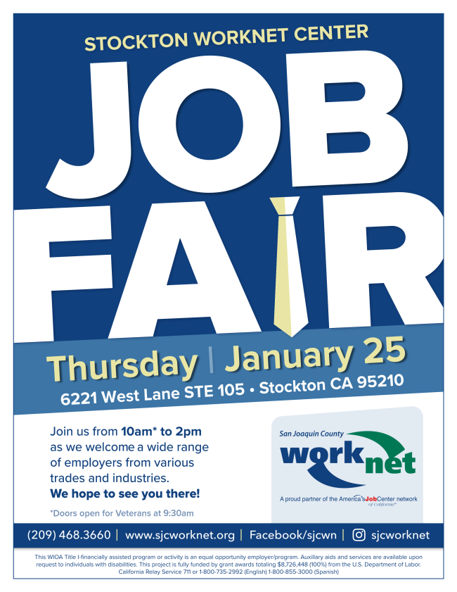 Reminder: Job Fair on January 25th!