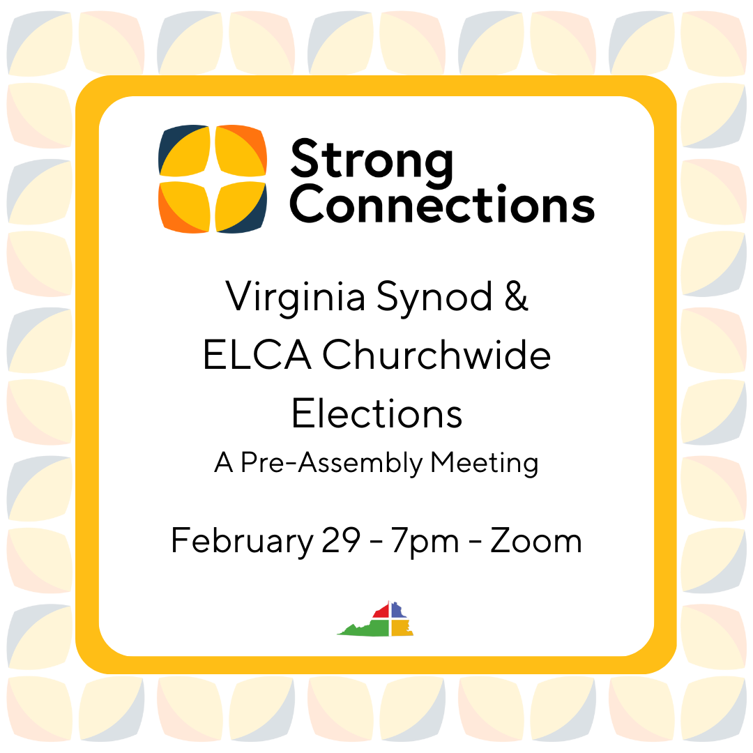 Weekly Update From the Virginia Synod
