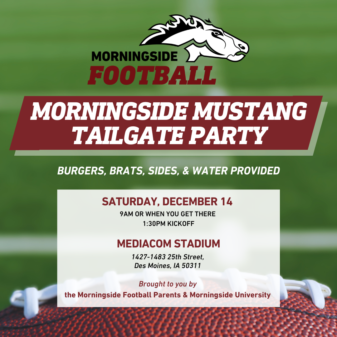 Morningside Football Des Moines Tailgate and Sioux City Watch Party 🏈