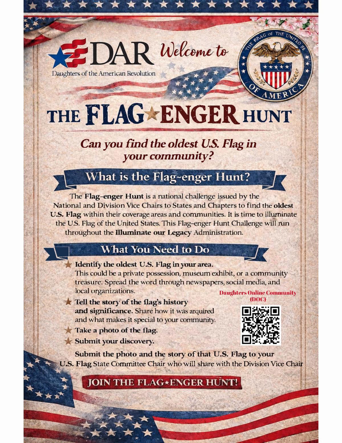 DAR Flag~enger Hunt Challenge