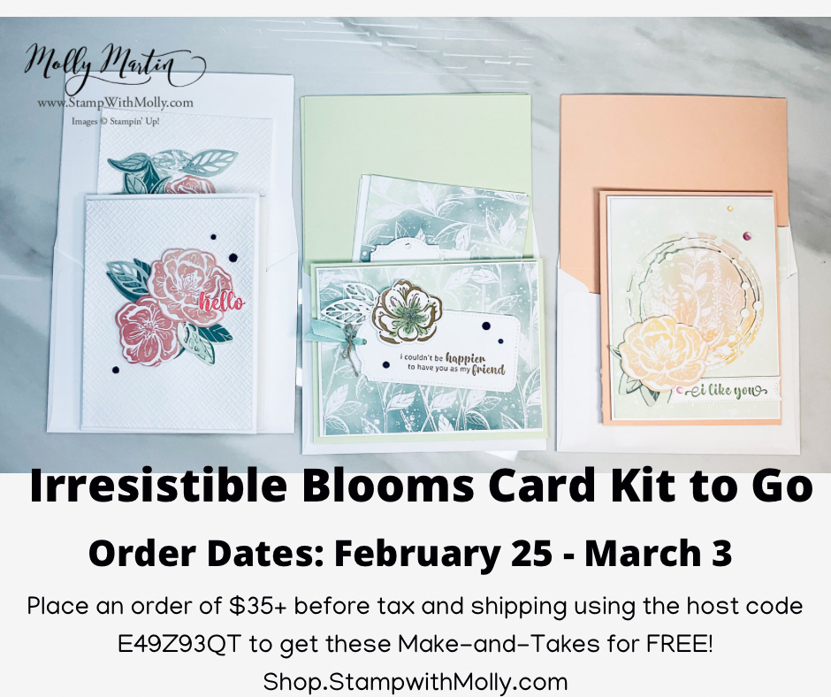 Introducing the Irresistible Blooms Card Kit to Go!