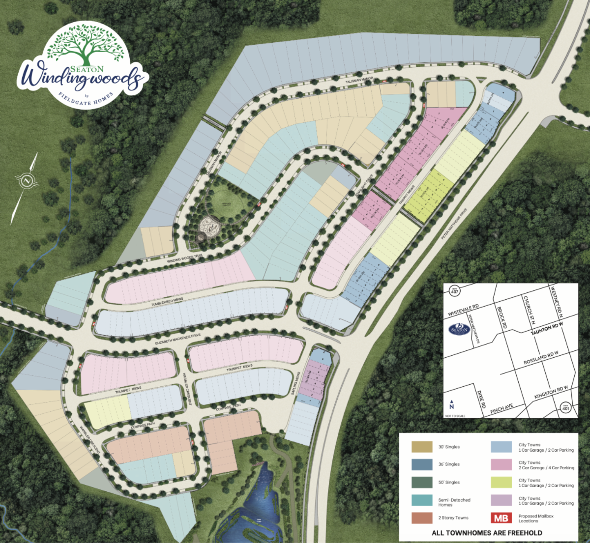 High Demand - Freehold Town in Pickering From 799k - Separate Entrance ...