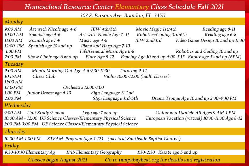 Homeschool Classes for All Ages!