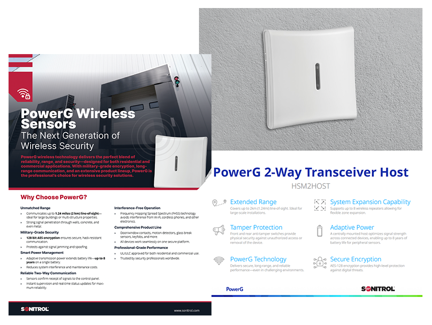 PowerG + SONITROL CORE Launch Kit