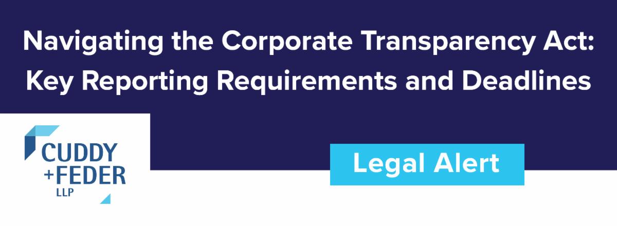 Important Update: Deadline Approaching for Corporate Transparency Act Compliance