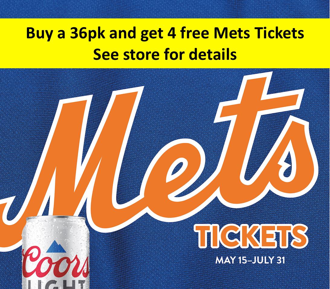 4 free Met tickets when you Buy a 36 pack