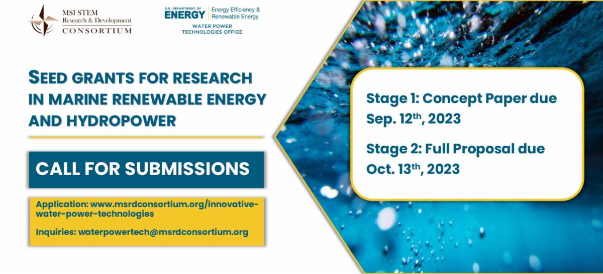 MSRDC in Partnership with Department of Energy : Seed Awards For ...