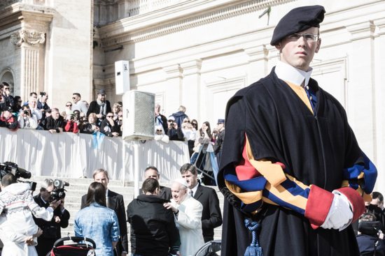 Behind the scenes of the Vatican's Swiss Guard at Basilica exhibit