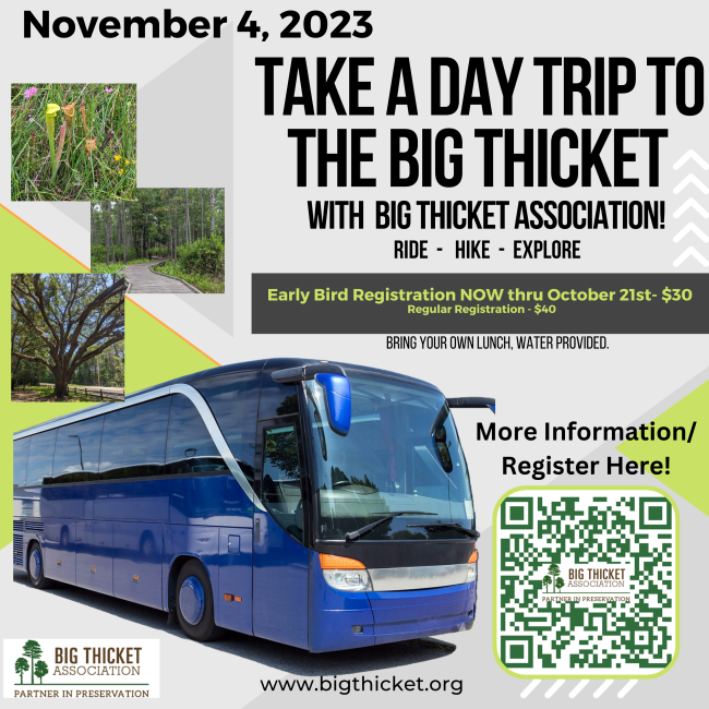 Reminder: Guided Bus Tour of Big Thicket