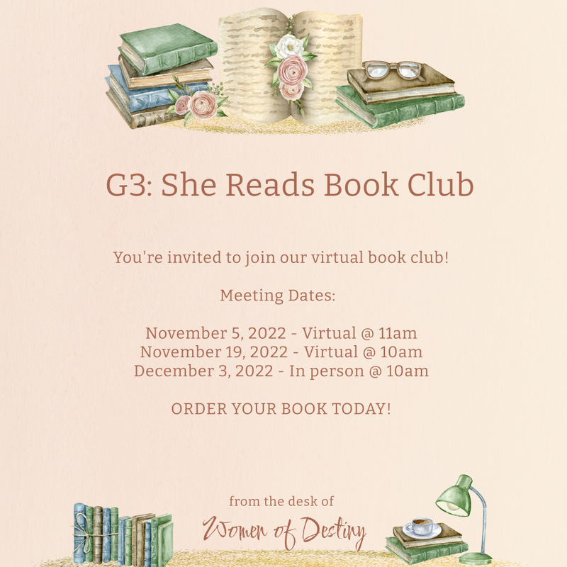G3: She Reads Book Club Checklist.