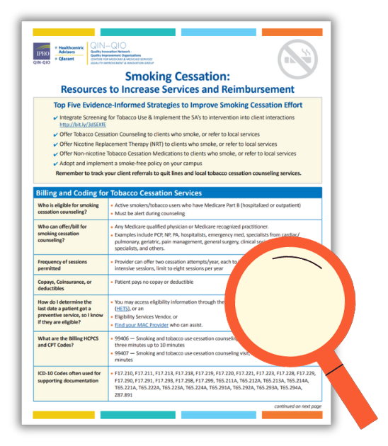 Tobacco Cessation: Resources to Increase Services & Reimbursement Guide.