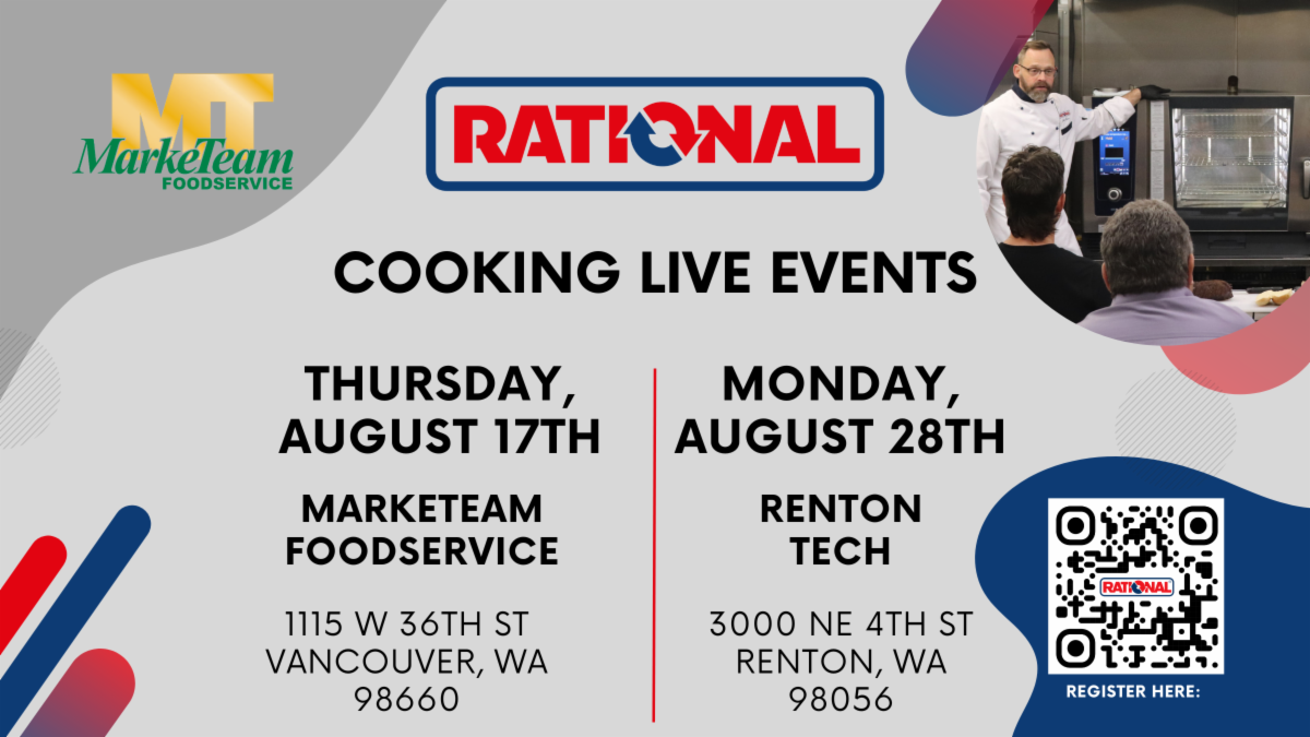 Register NOW: Rational Cooking Live Events