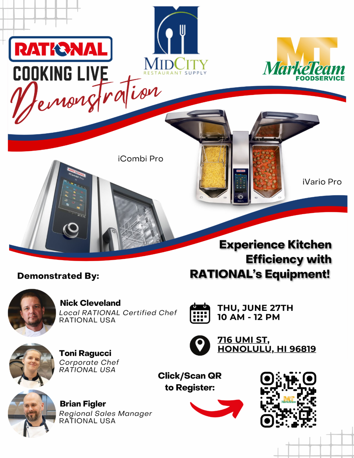 An Exclusive Rational Cooking Live Event For Mid City!