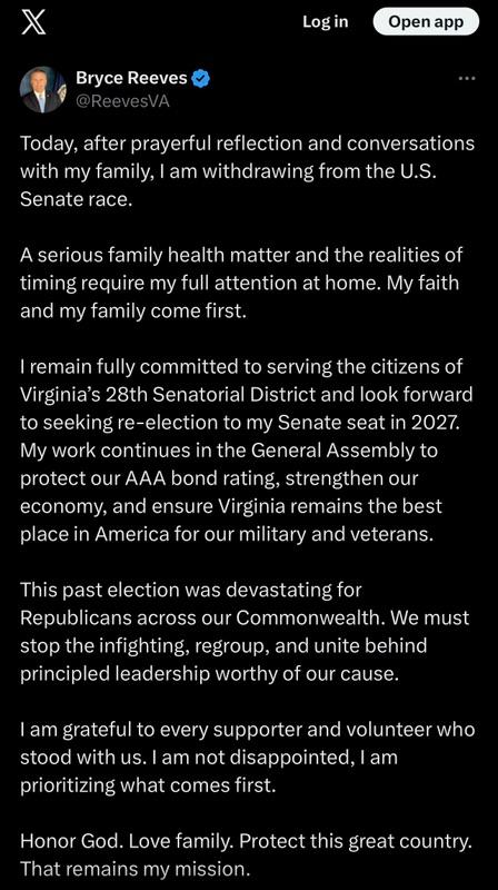 Who Can Beat US Senator Mark Warner?