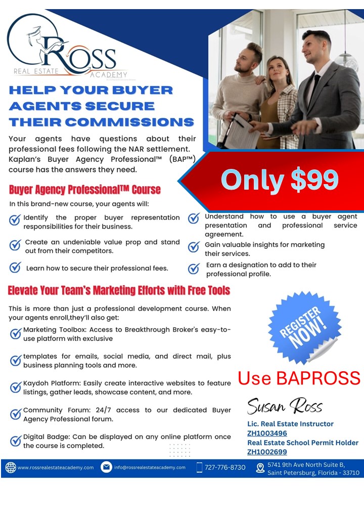 Master the New Rules for Buyer Agents with Ross Real Estate Academy!