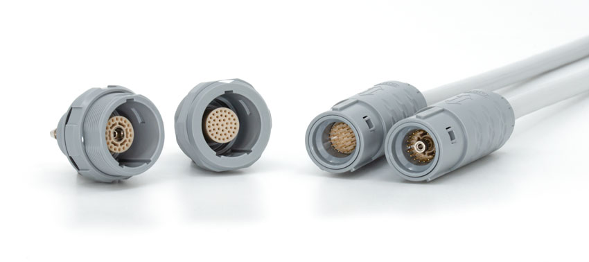 NEW! ODU MEDI-SNAP® size 3.5 Touch-Proof High-Density Plastic Circular Connector