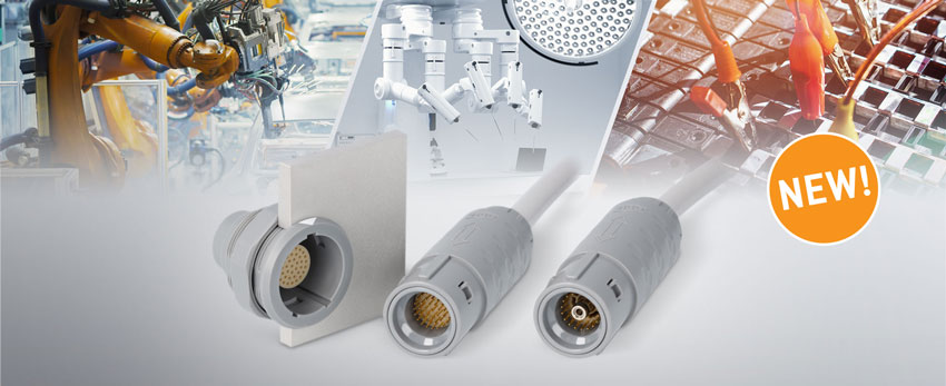 NEW! ODU MEDI-SNAP® size 3.5 Touch-Proof High-Density Plastic Circular Connector