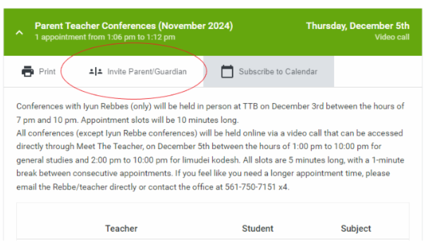 Sign-Up Now! Parent-Teacher Conferences