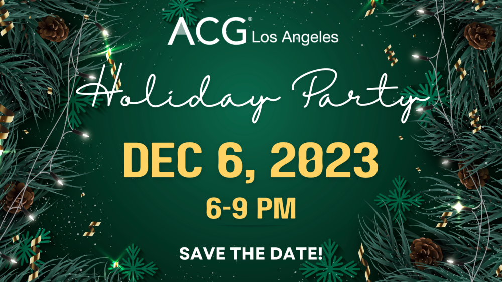 Final events of 2023 📆 ACG Los Angeles