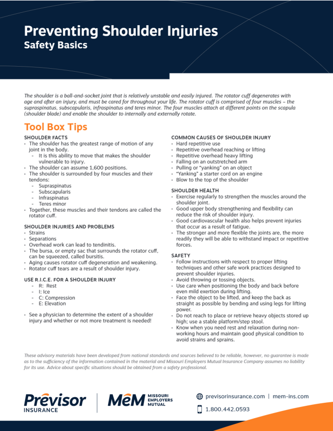 April Safety Tip from AW Health Care