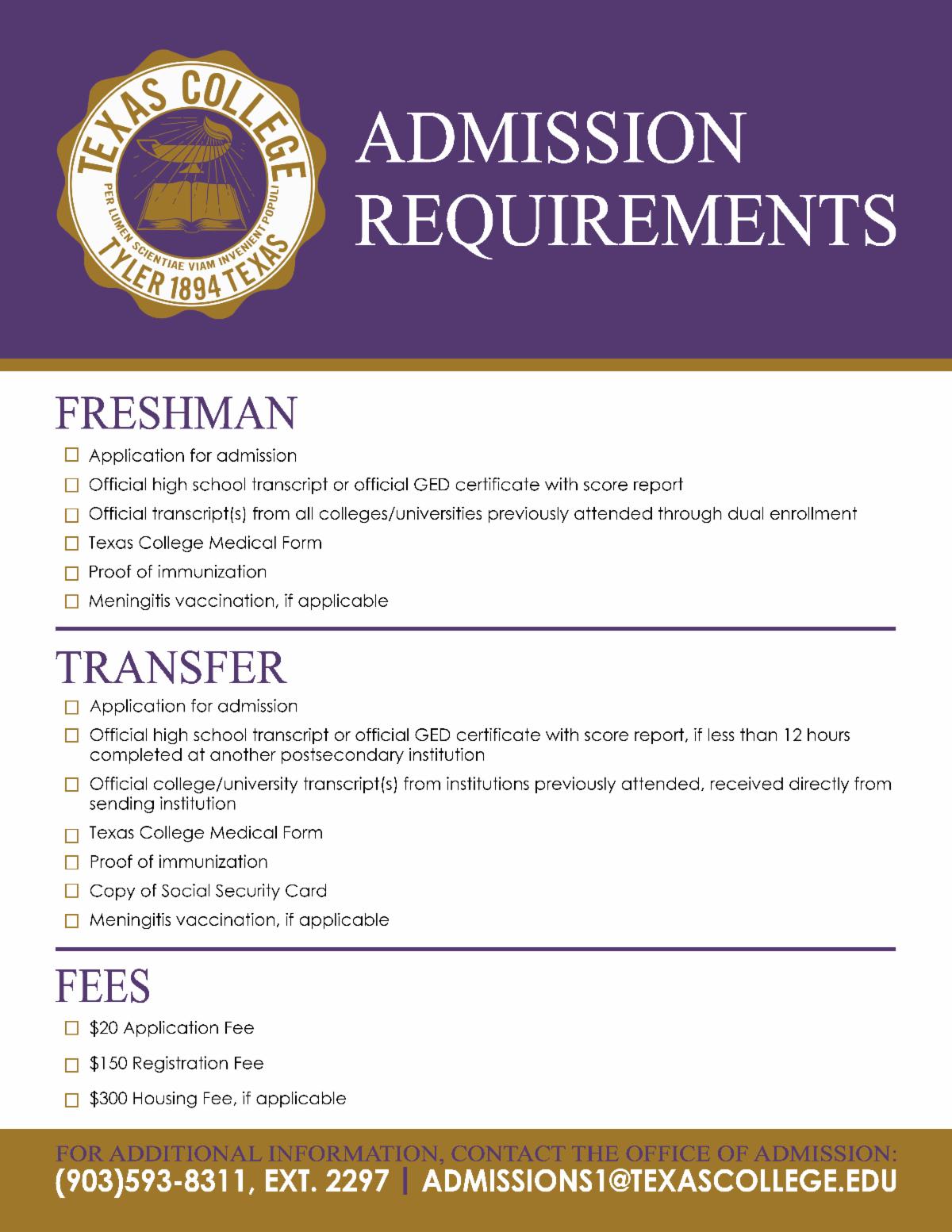 Ensure You're Admitted to Texas College