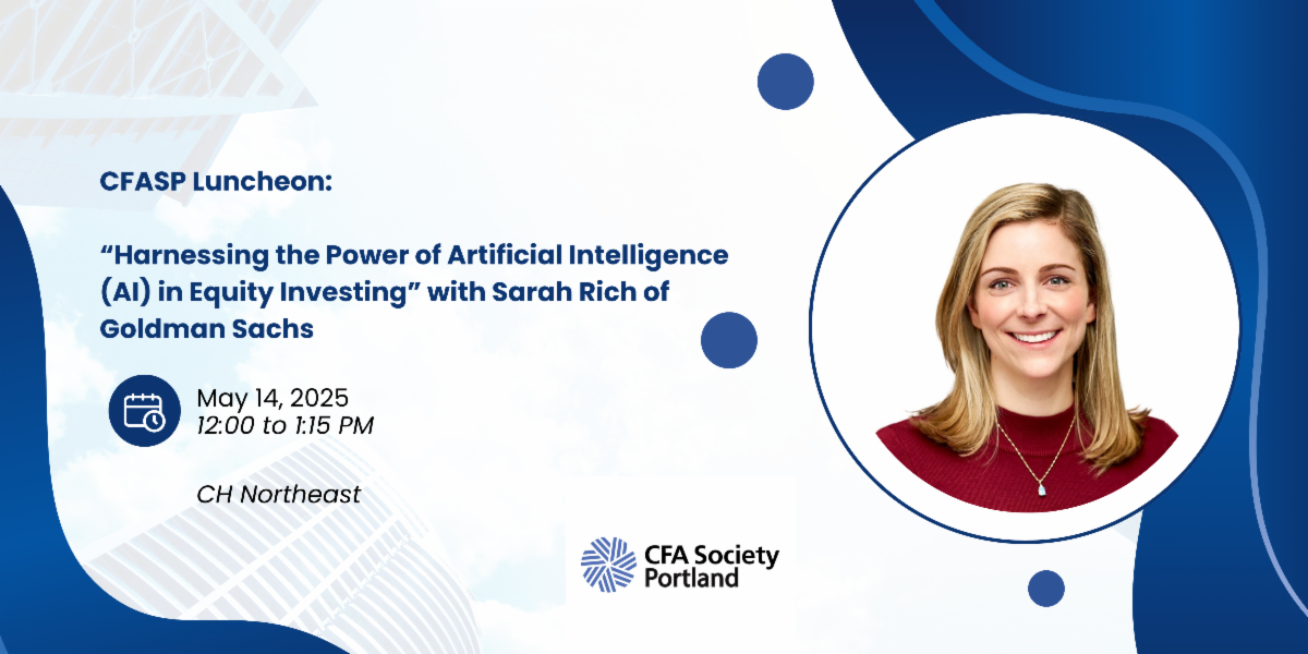 Register today! CFASP Luncheon "Harnessing the Power of Artificial ...