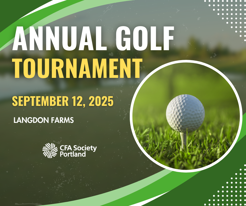 Join Us for the Annual CFA Society Portland Golf Tournament on ...