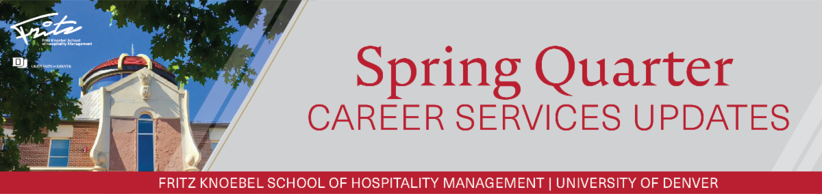 Fritz Career Services Newsletter - Spring Quarter | Week 1