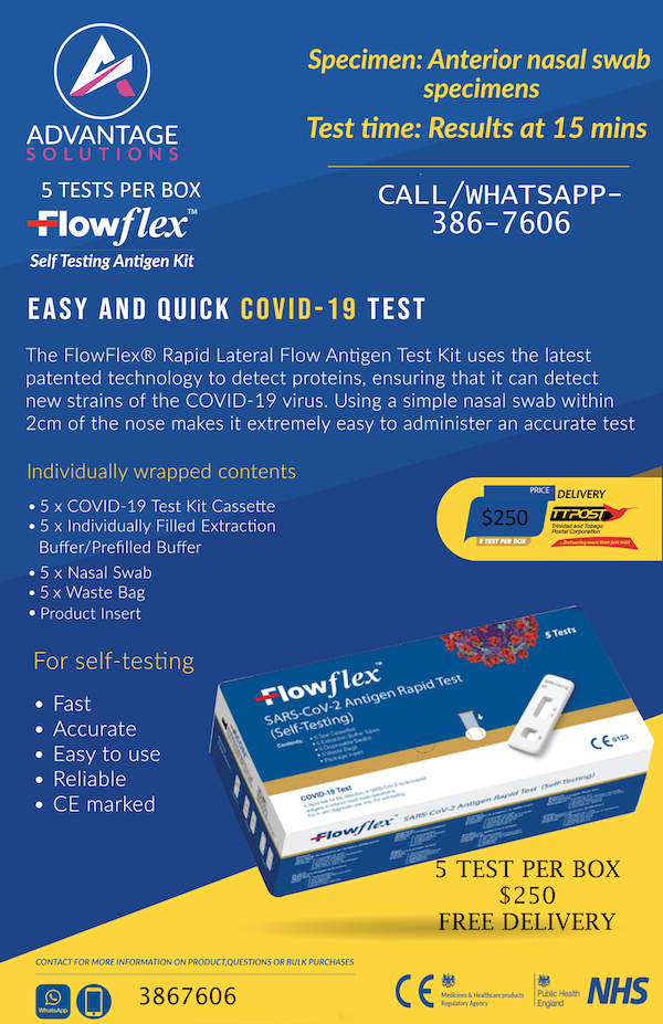 🦠 Covid-19 Antigen Test Kits available : $250 for 5 Tests