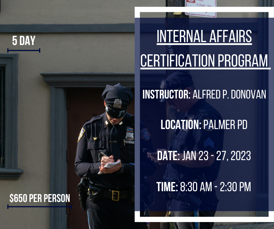 Internal Affairs Certification Program 5 Day