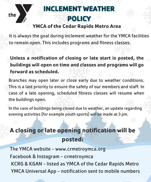 YMCA and Camp Wapsie March Programs, Information and Events