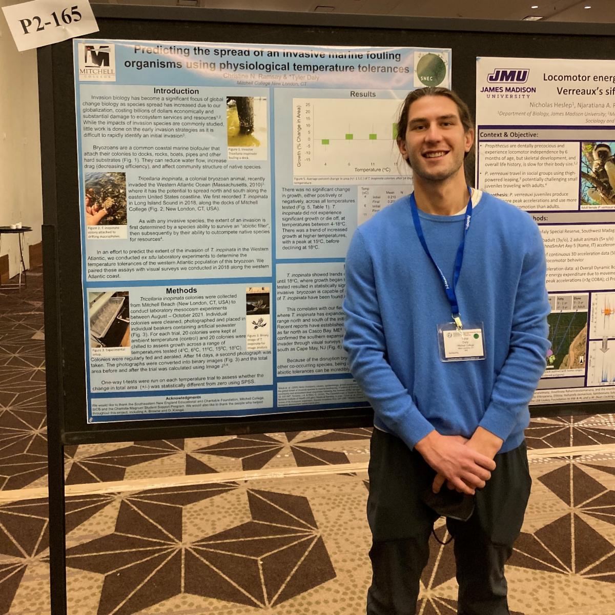 Tyler Daly ’24 presented “Predicting the spread of an invasive marine ...