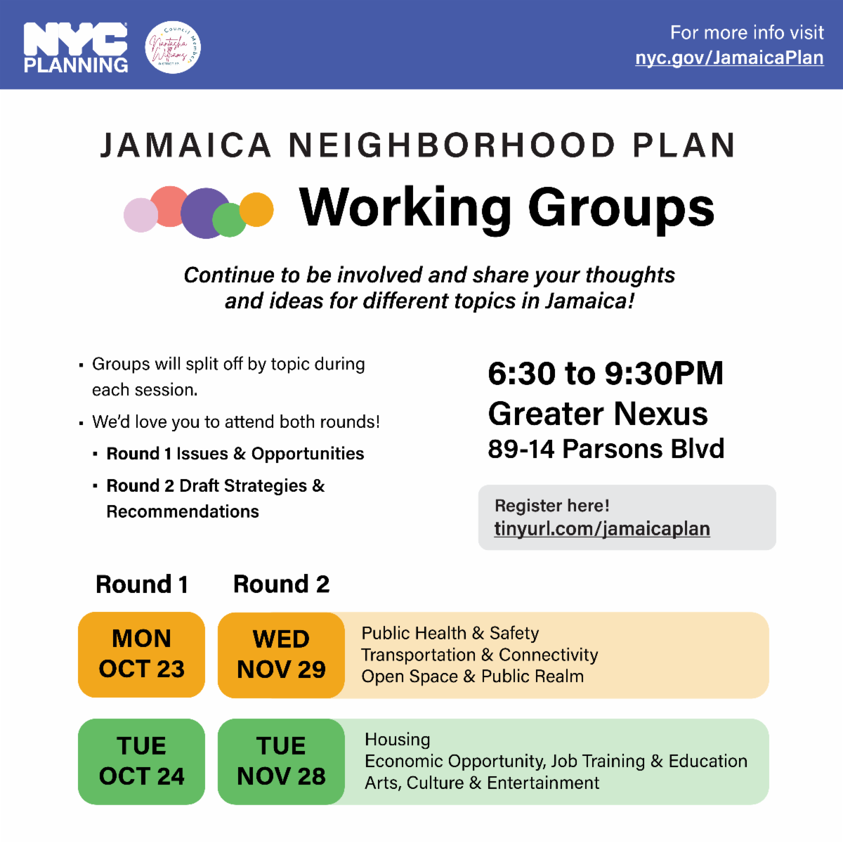 JCAL's November Events and Announcements