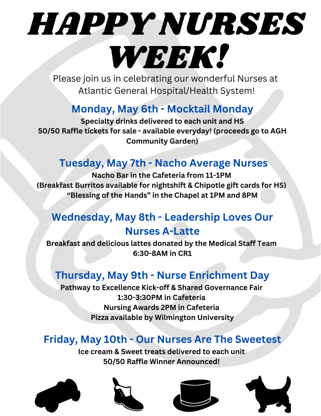 Happy Nurses Week!!! Join Us for the Many Festivities We Have Planned!
