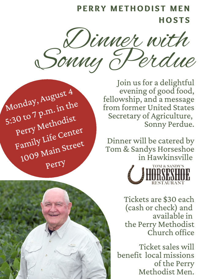 Upcoming Events at Perry Methodist Church! Weekly Newsletter