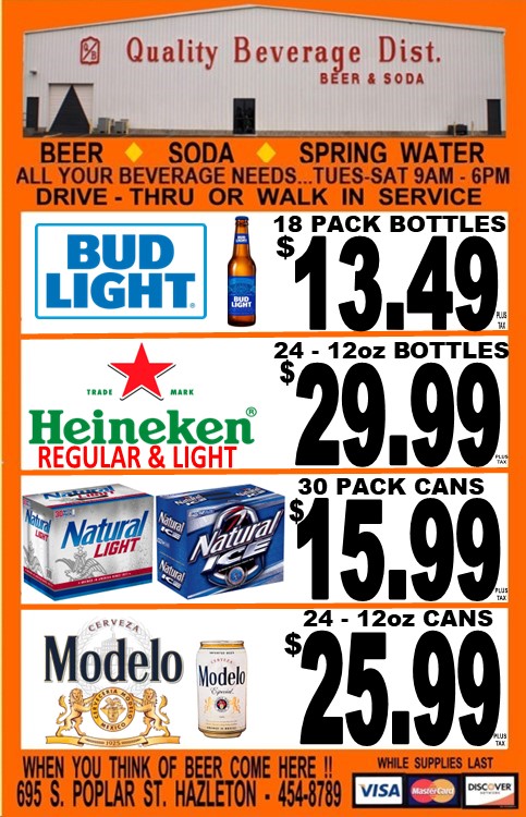 This Week's Features at Quality Beverage
