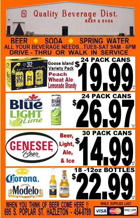 This Week's Features at Quality Beverage