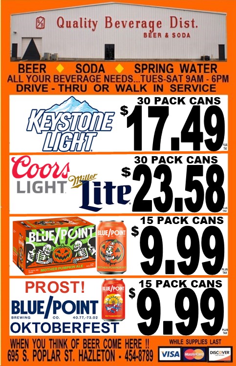 This Week's Features at Quality Beverage