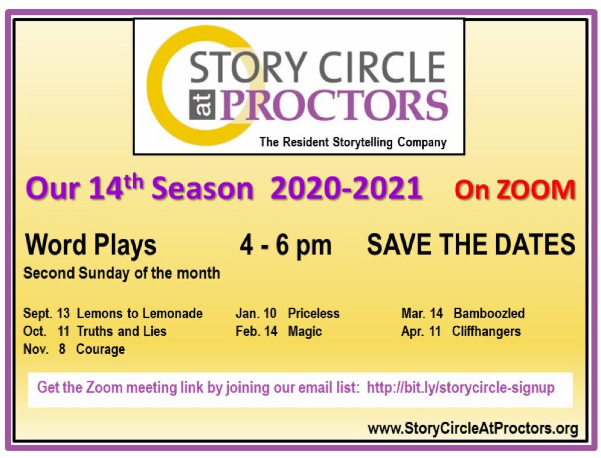 Febryary upcoming local storytelling virtual events