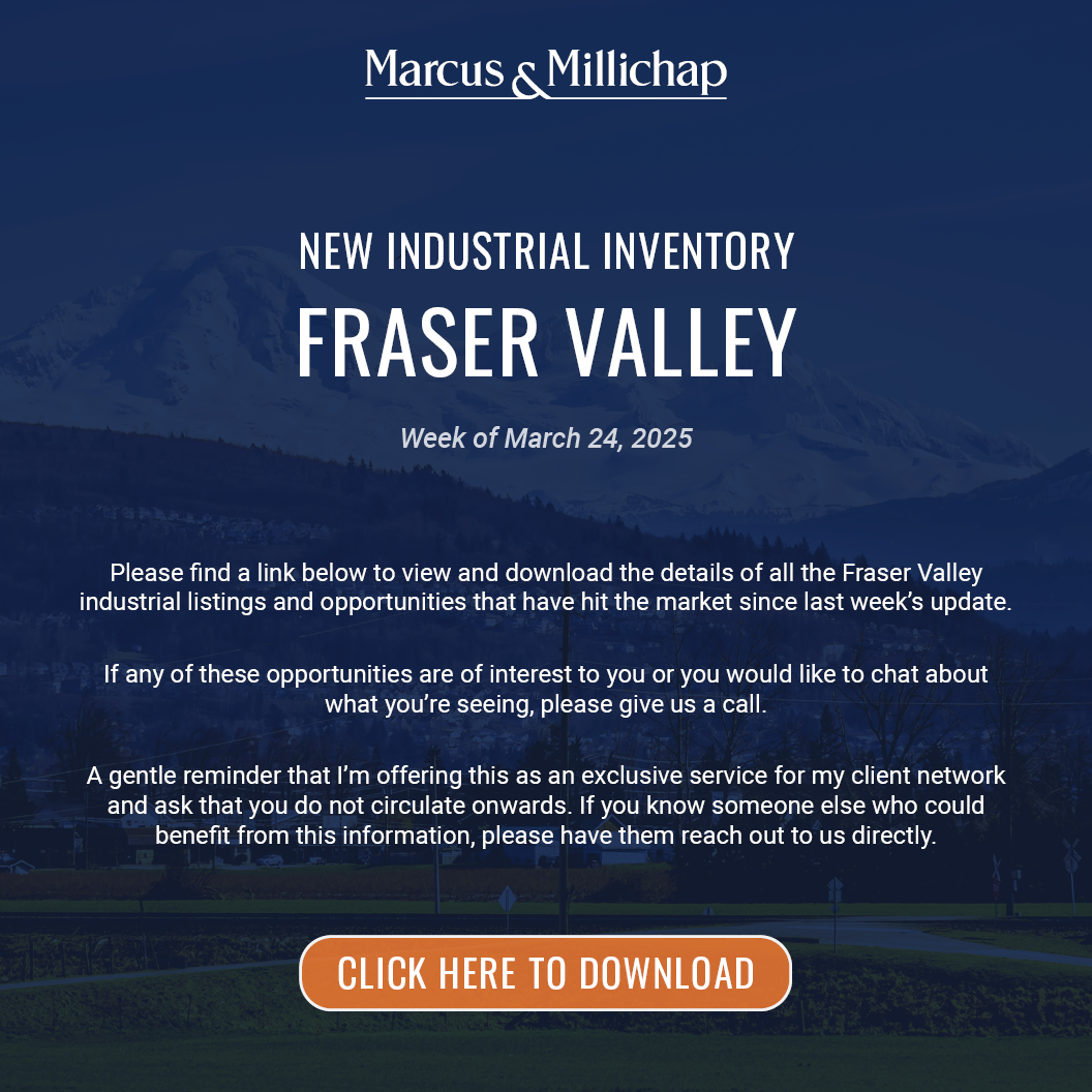 New Industrial Inventory - Fraser Valley