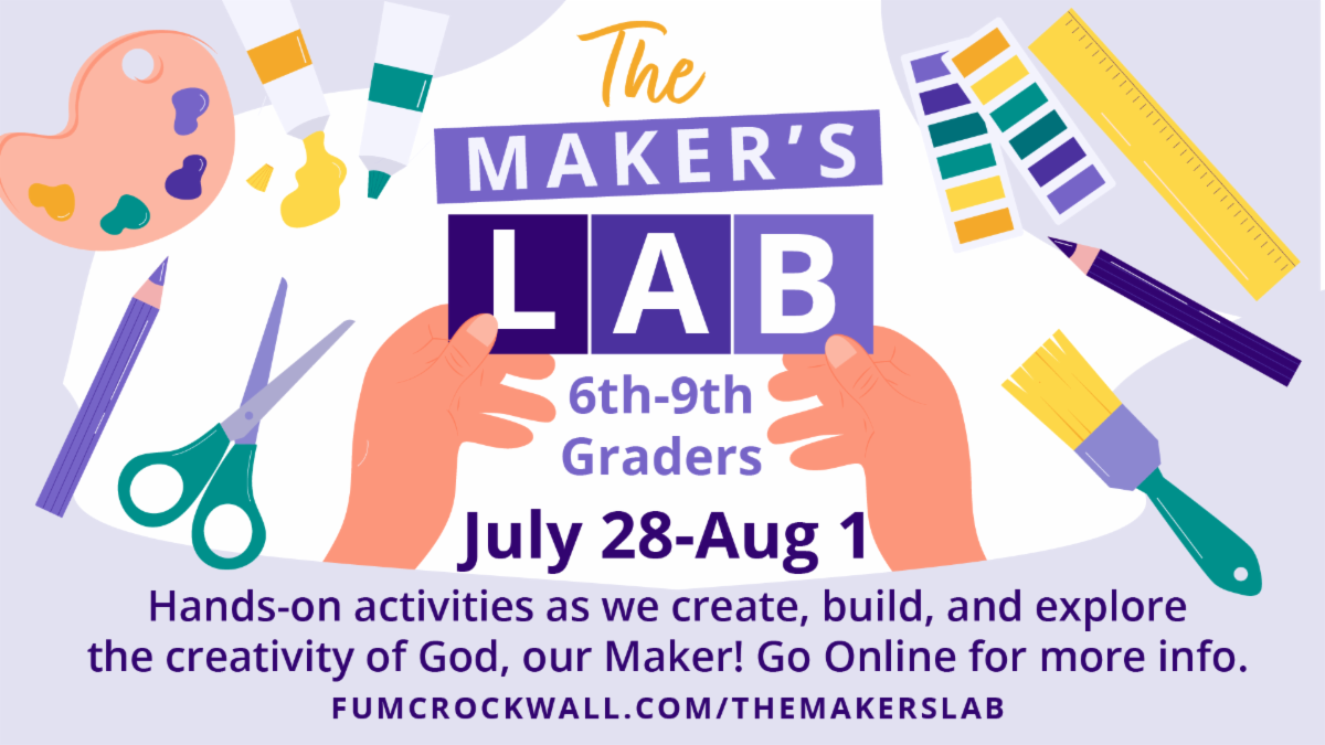THE MAKER'S LAB Creative Camp