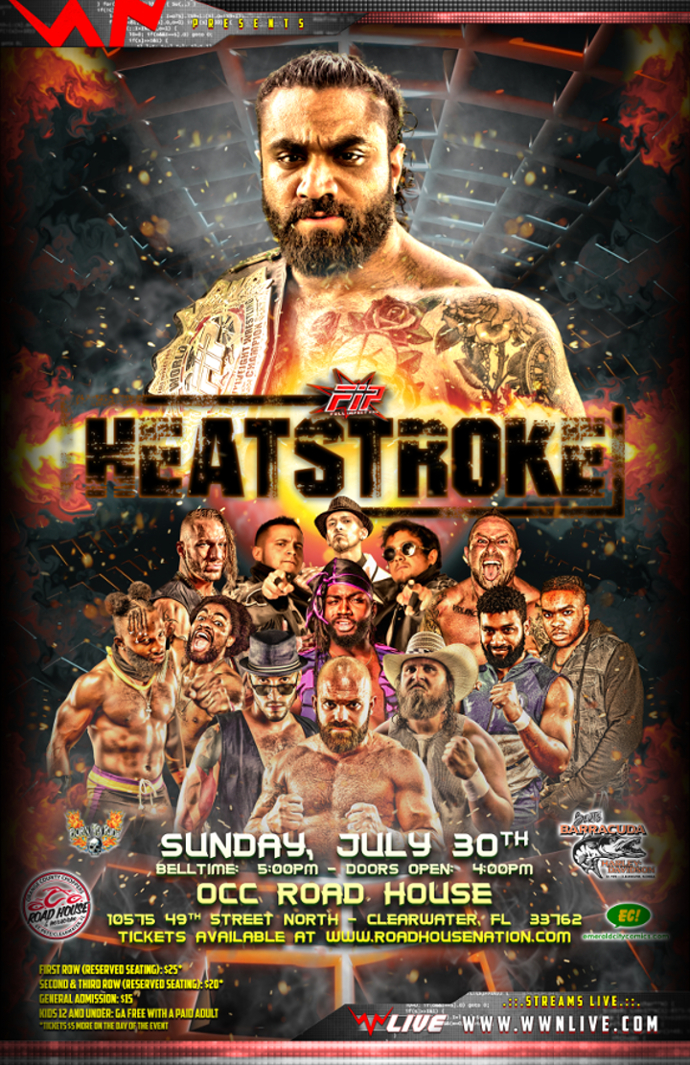 The card is set for Full Impact Pro Wrestling this Sunday (July 30th)!