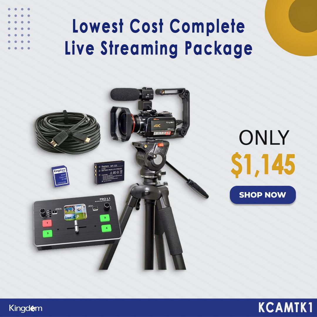 Lowest Cost Complete Live Streaming Package