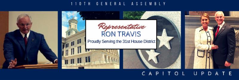 News from Representative Travis
