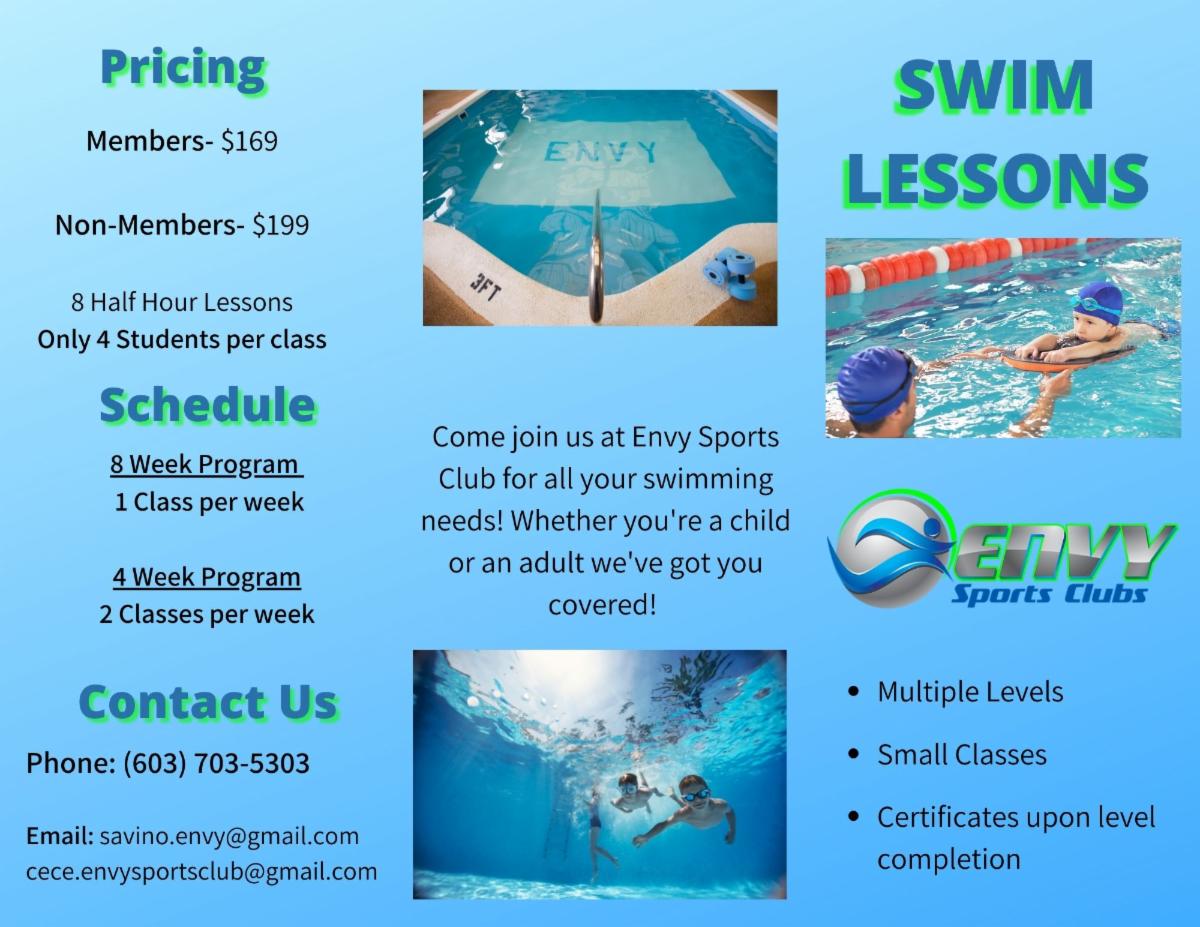 Swim Lessons Start Back this Week! Labor Day - Regular Hours