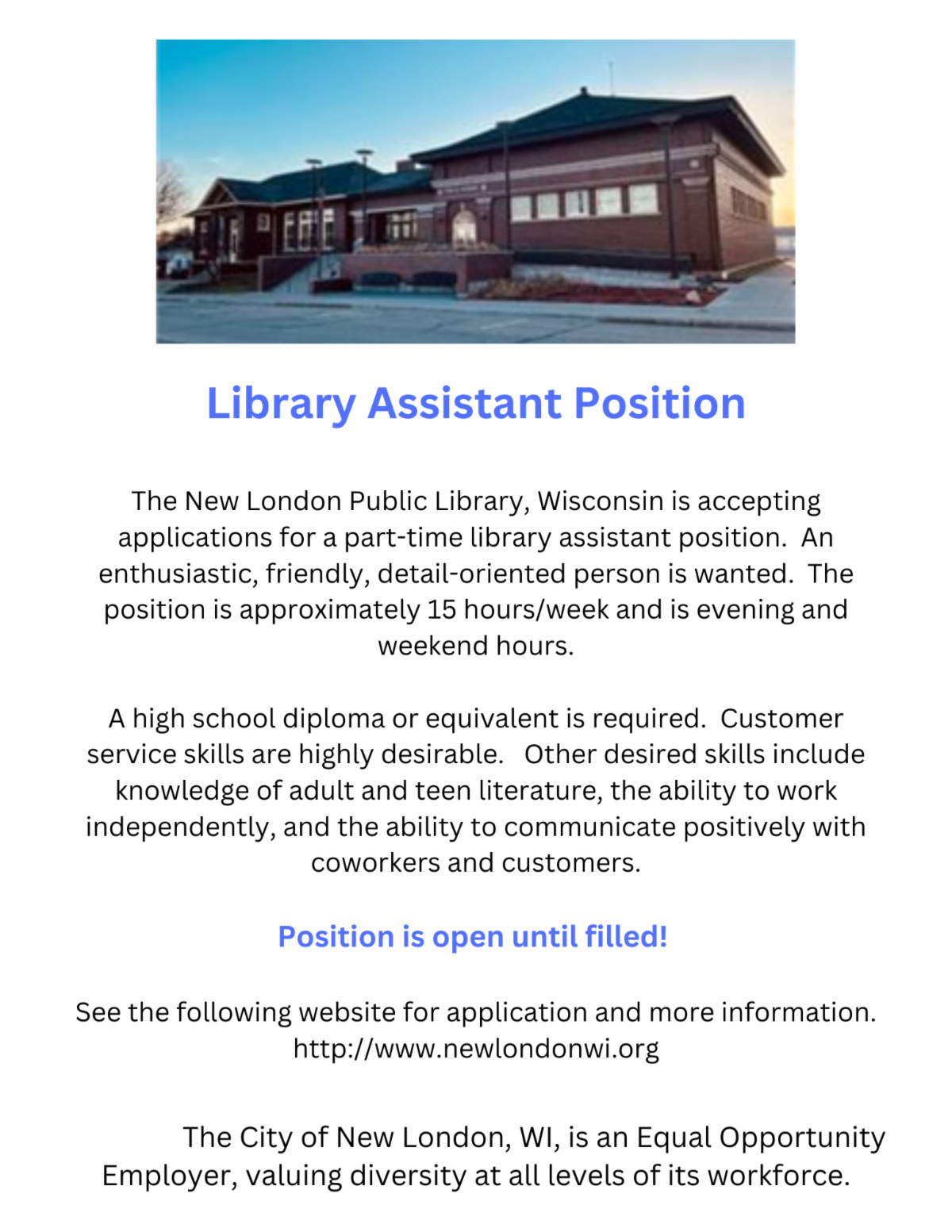 New London Public Library Events