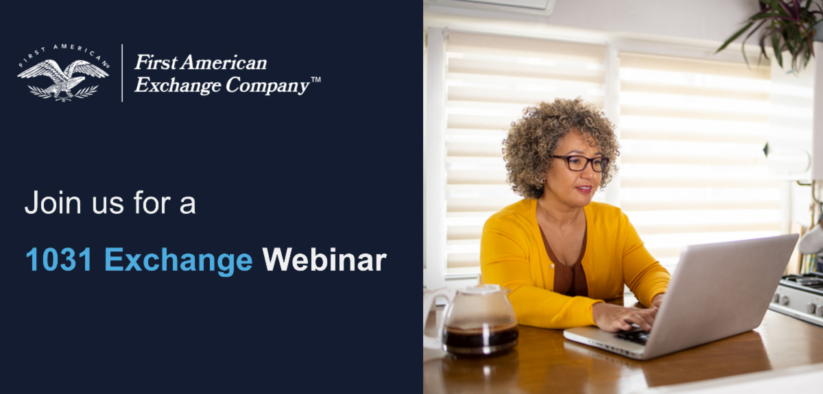 Webinar: 1031 Exchange Tactics & Strategies - Register Now for 10/28!