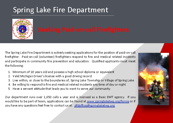 Spring Lake Township Update
