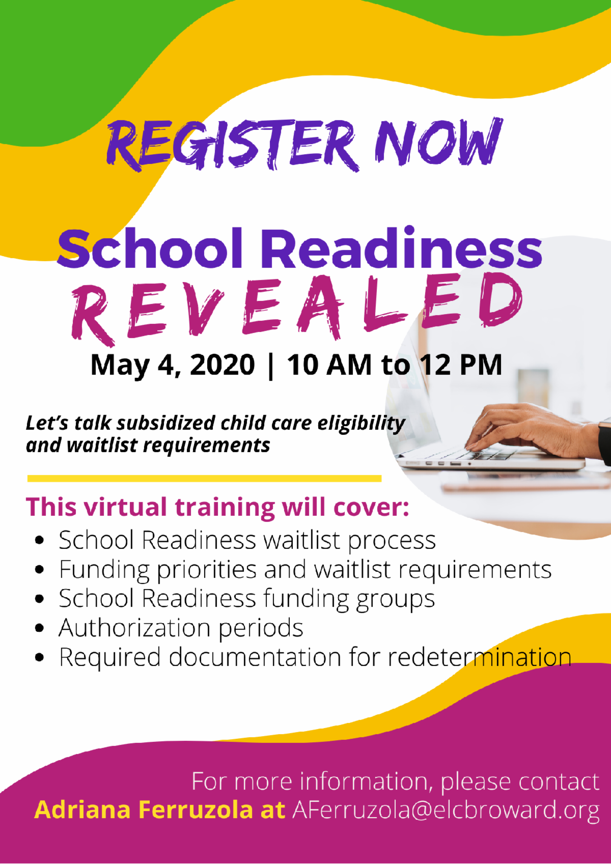 REGISTER NOW: School Readiness REVEALED Virtual Training