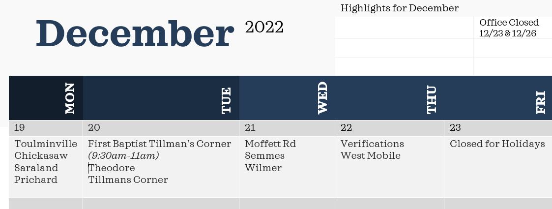 HFI Community Outreach News